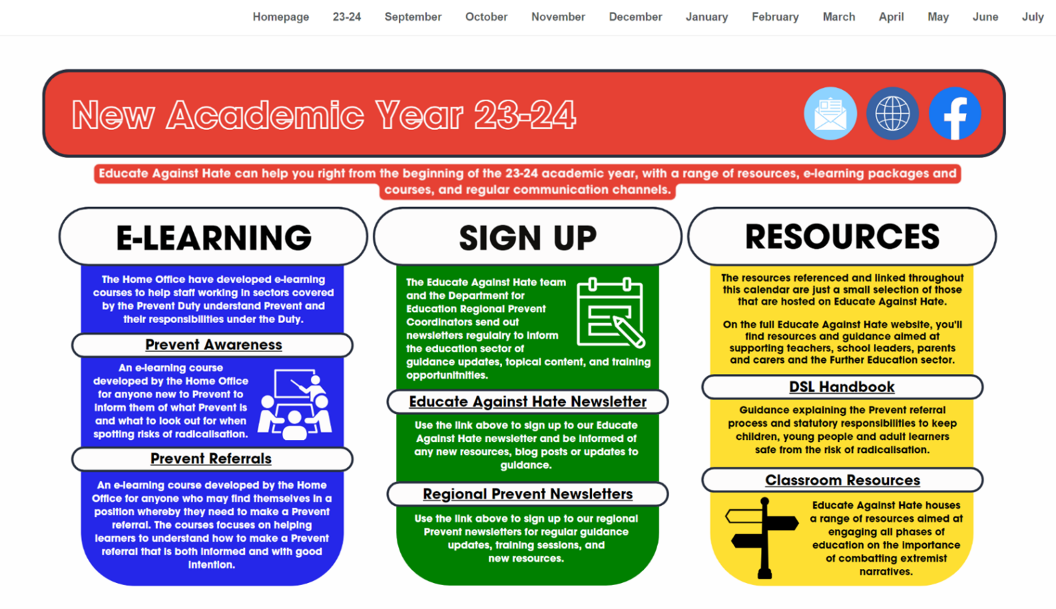 Introducing the Educate Against Hate Calendar for 2023-24 - Educate ...